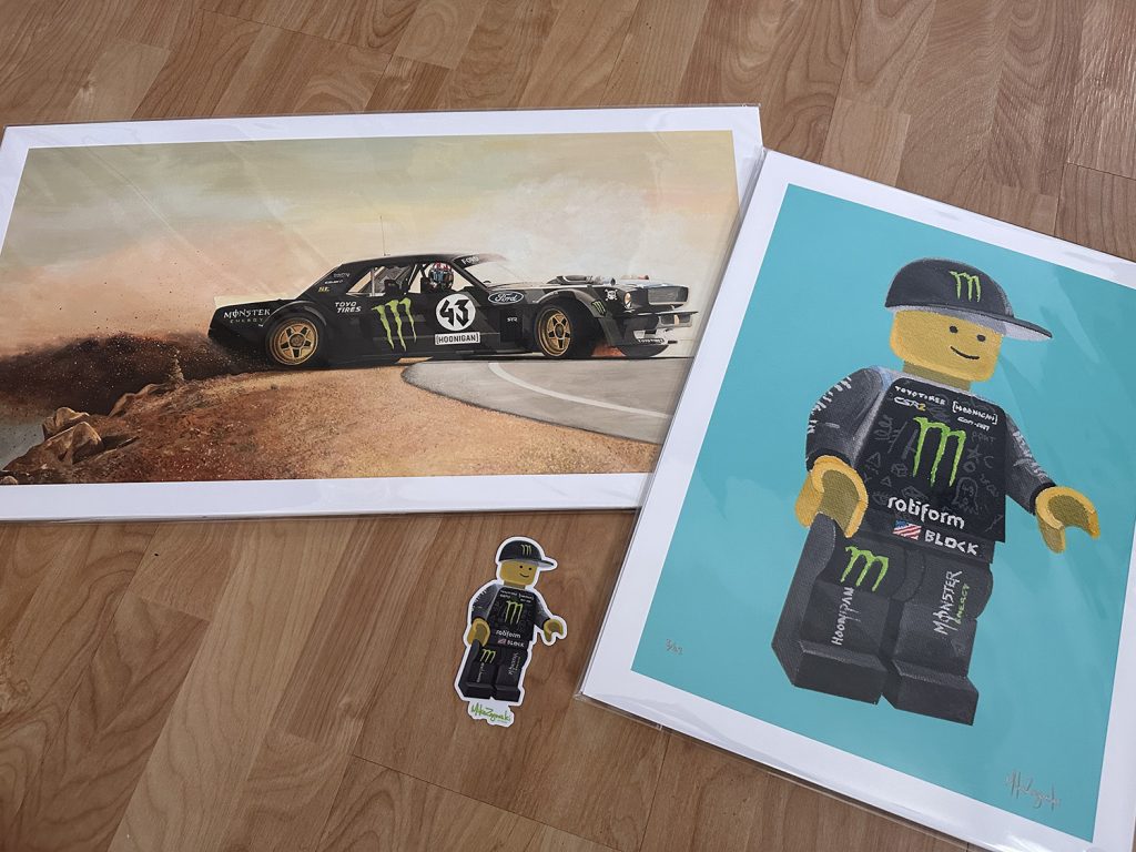 Ken Block Minifig Prints and Stickers – Mike Zagorski Artwork